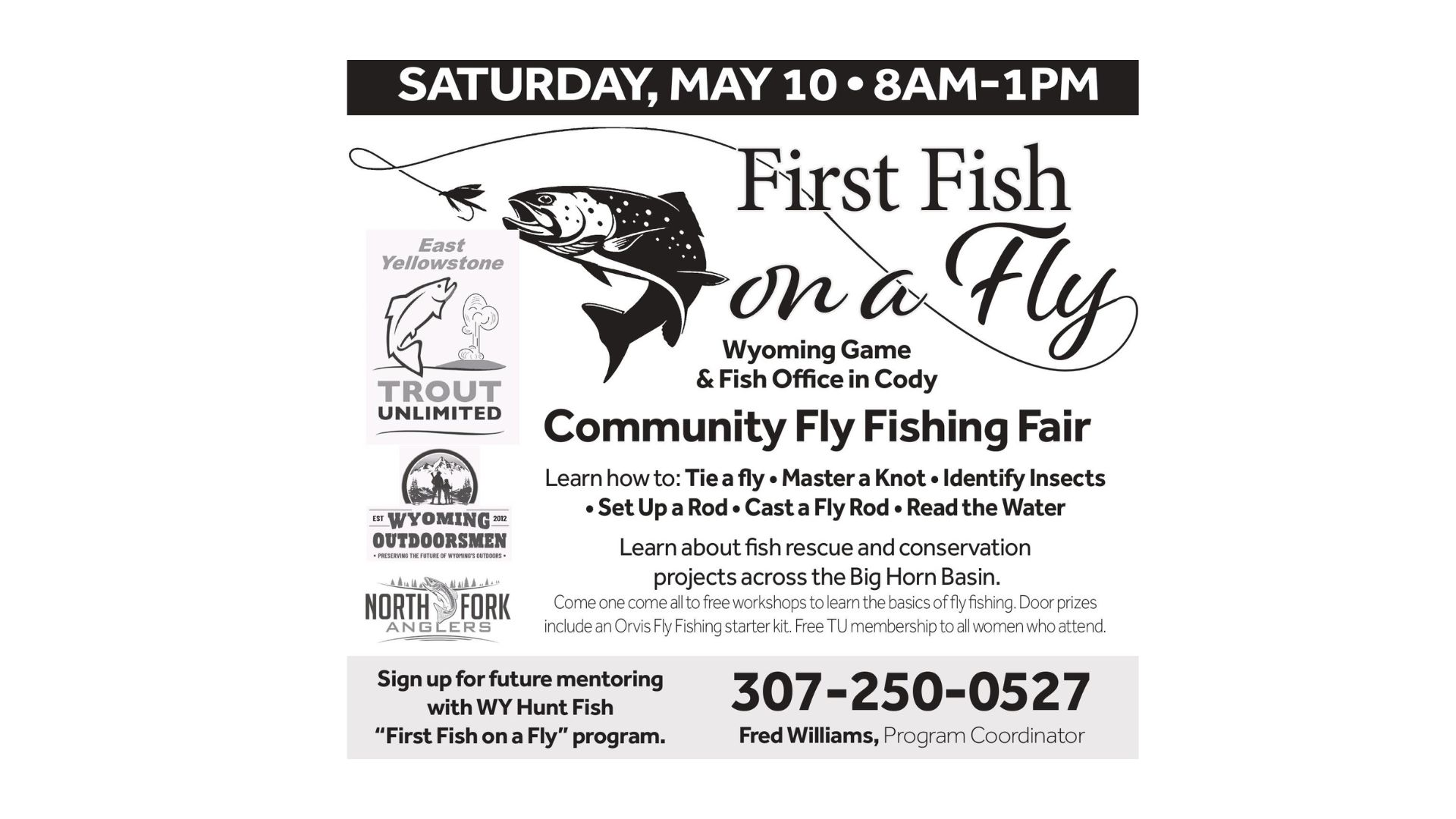 First Fish on a Fly Community Fly Fishing Fair - Wyoming Outdoorsmen